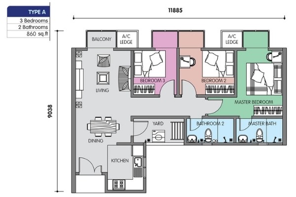Prima Larkin House Type Web A - AzuandyAradi.Com